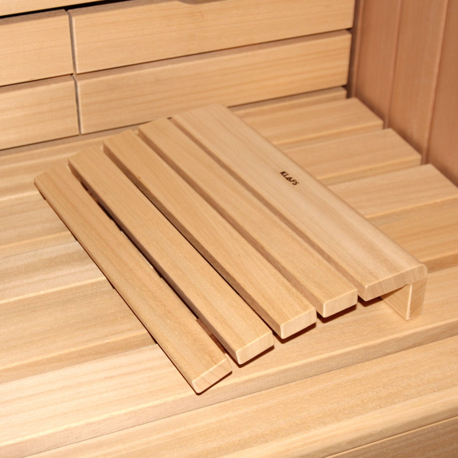 Kopfstütze PREMIUM Abachi | KLAFS Saunashop